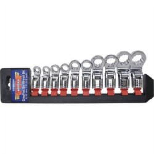 Crow Foot Nut Wrench Set, Box Head Swivel, SAE Inch 5/16"-7/8", 3/8 ...