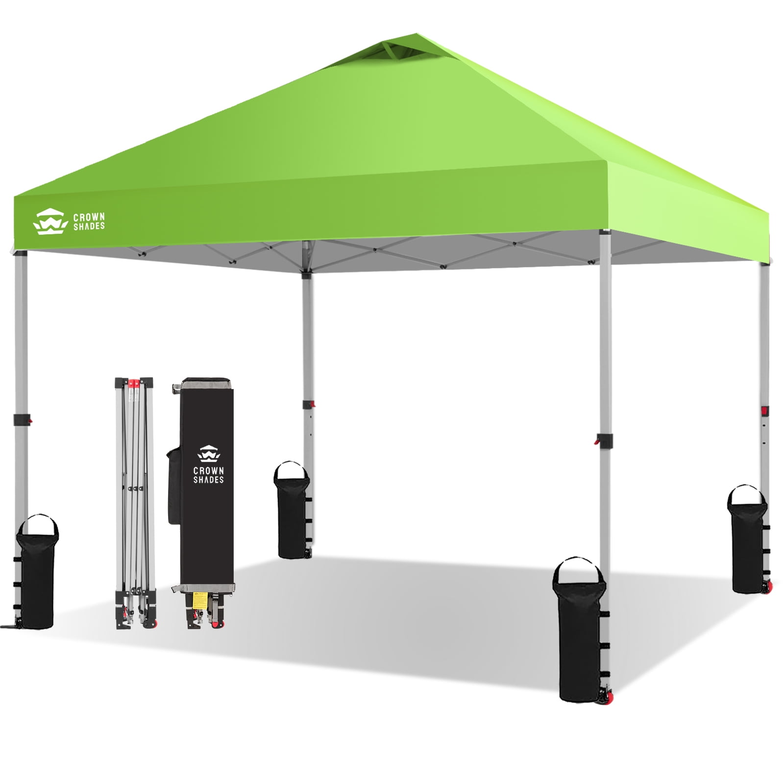 Crown Shades Pop Up Canopy Tent 10x10 Outdoor Sun Shade for Events ...