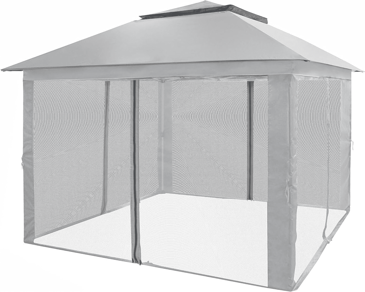 CROWN SHADES 11 x 1 Foot Pop Up Gazebo Canopy Shelter, Outdoor Canopy w ...