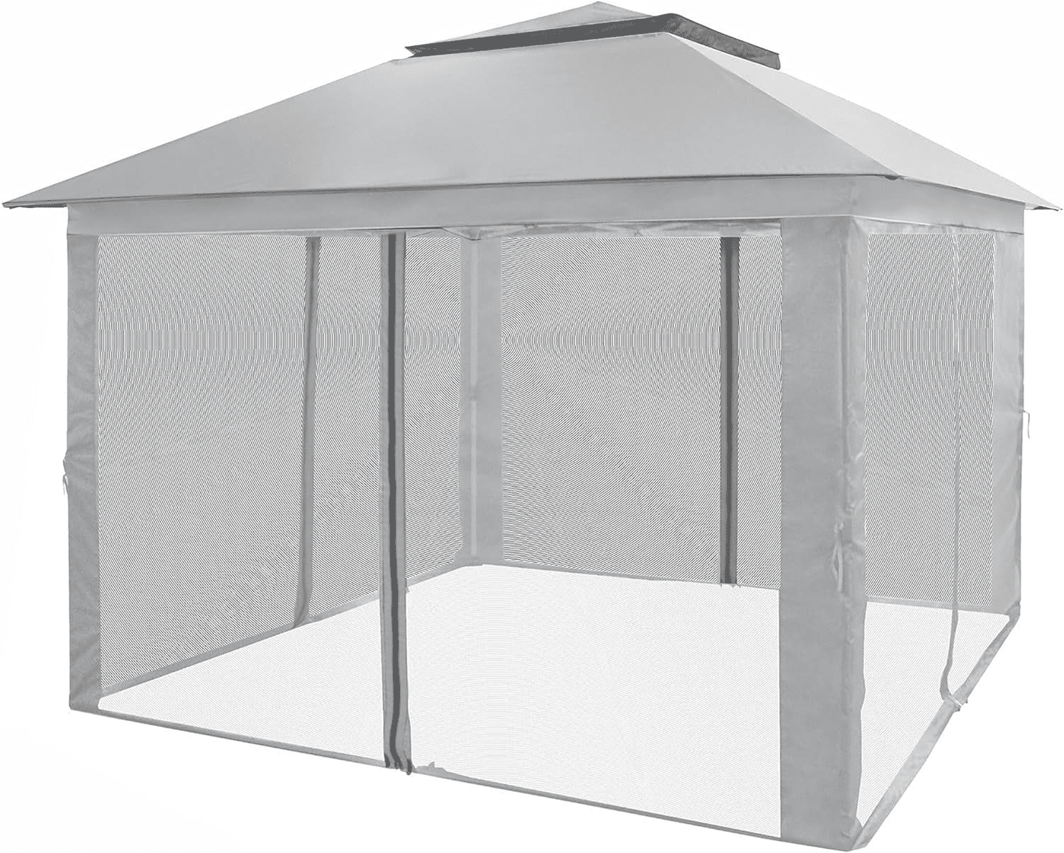 CROWN SHADES 11 x 1 Foot Pop Up Gazebo Canopy Shelter, Outdoor Canopy w ...