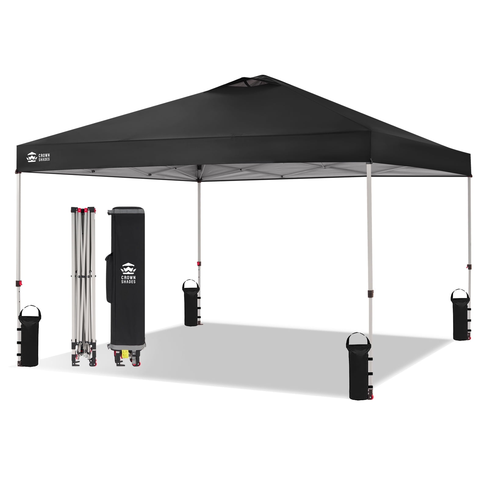 CROWN SHADES 12x12 Pop Up Canopy Outside Canopy Patented One Push Setup ...