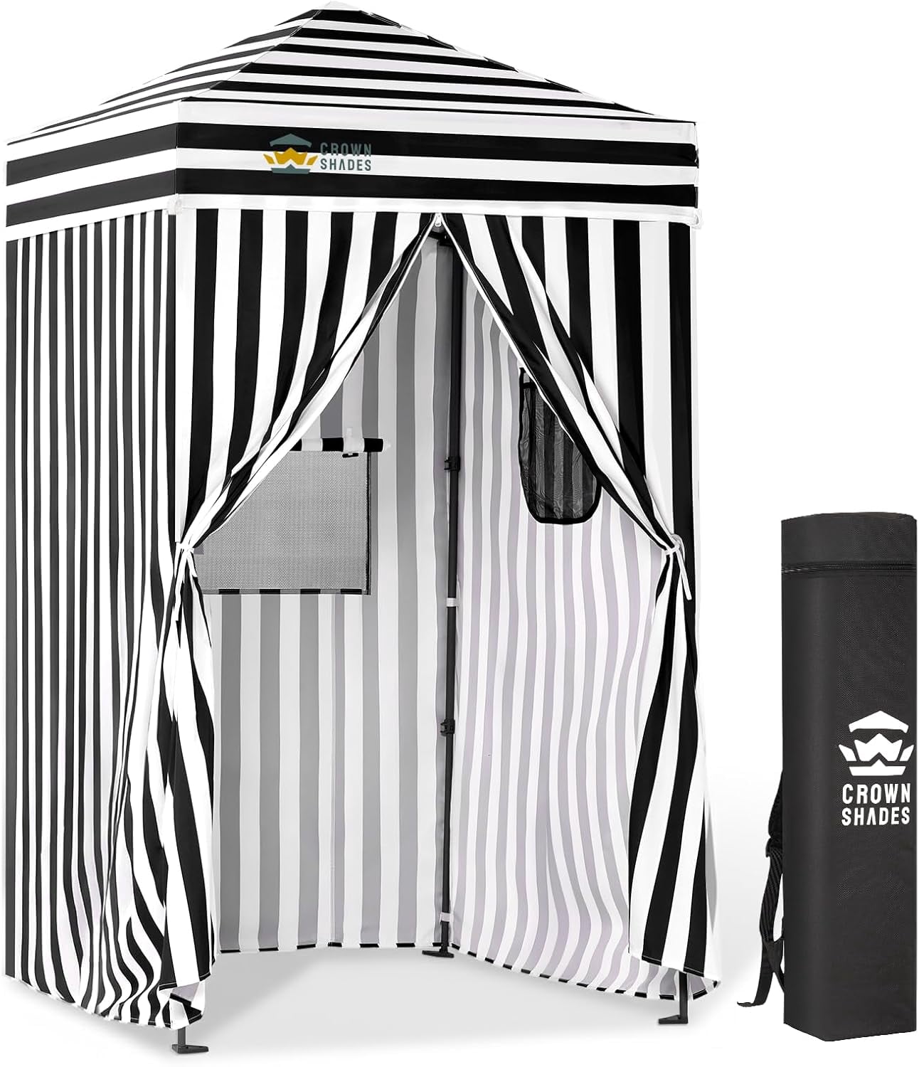 CROWN SHADES 5x5 Pop Up Changing Tent Patented One Push Setup Portable ...