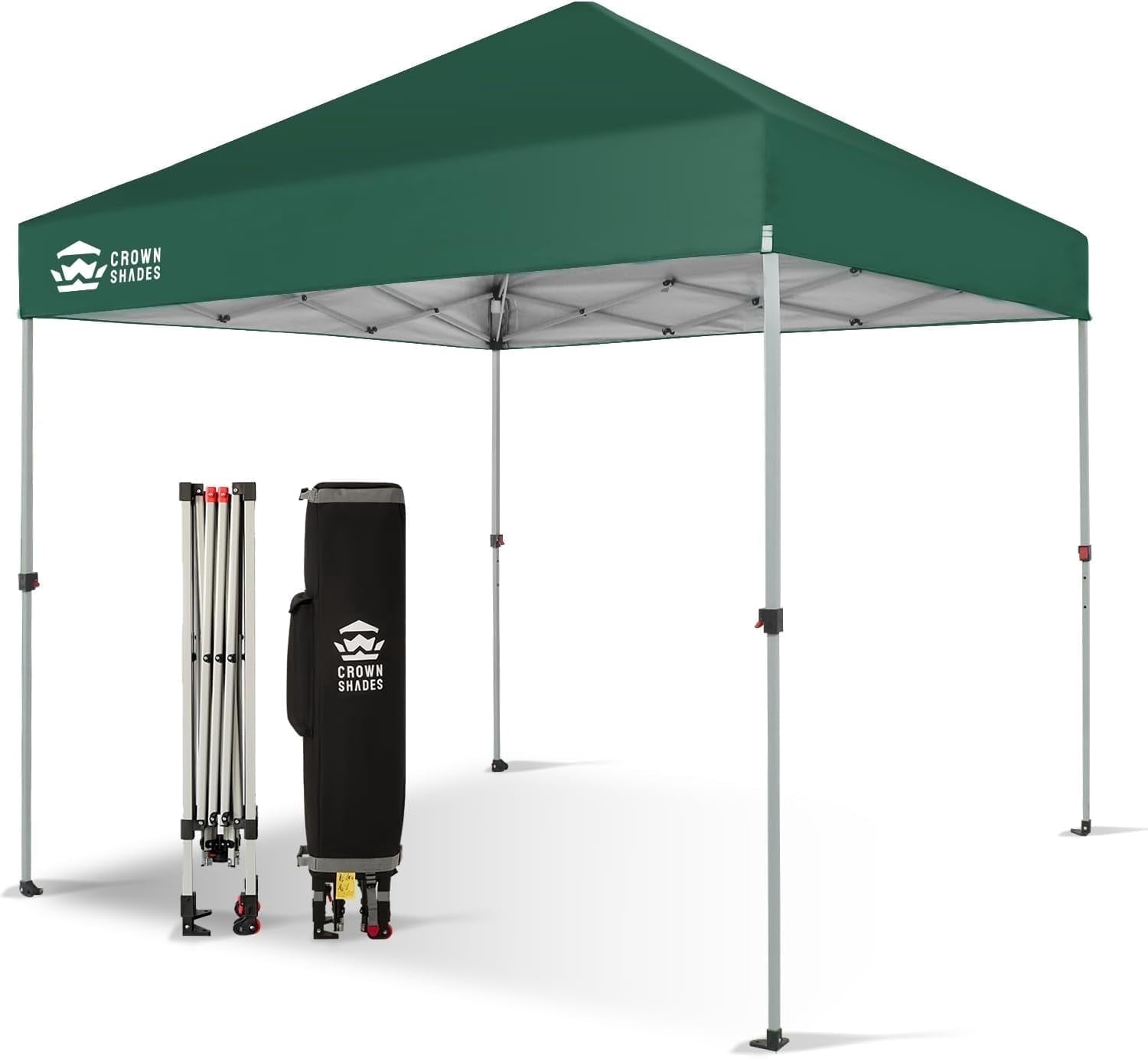 CROWN SHADES 8x8 Pop Up Canopy with One Push Setup Easy Outdoor Sun ...