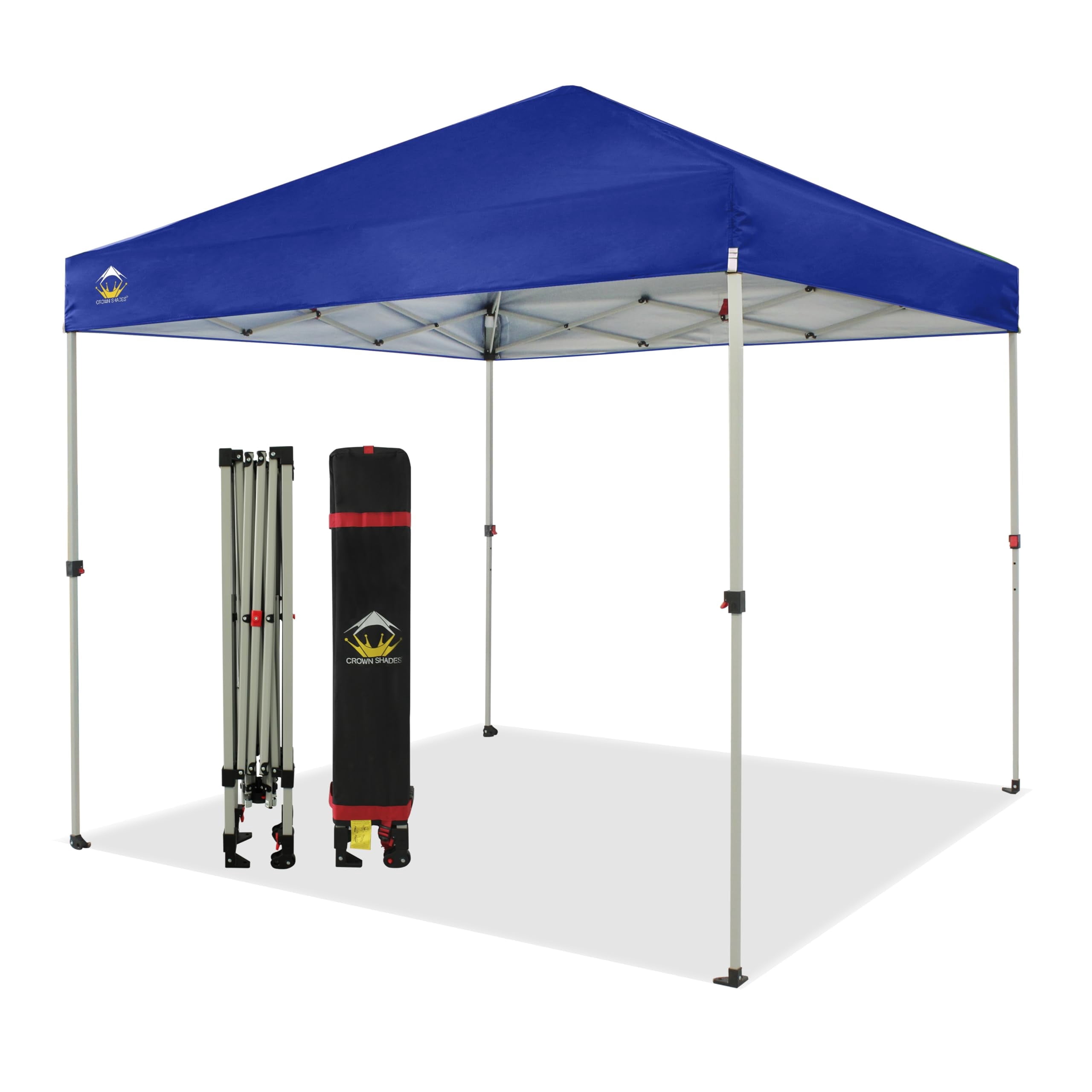CROWN SHADES 8x8 Pop Up Canopy with One Push Setup Easy Outdoor Sun ...