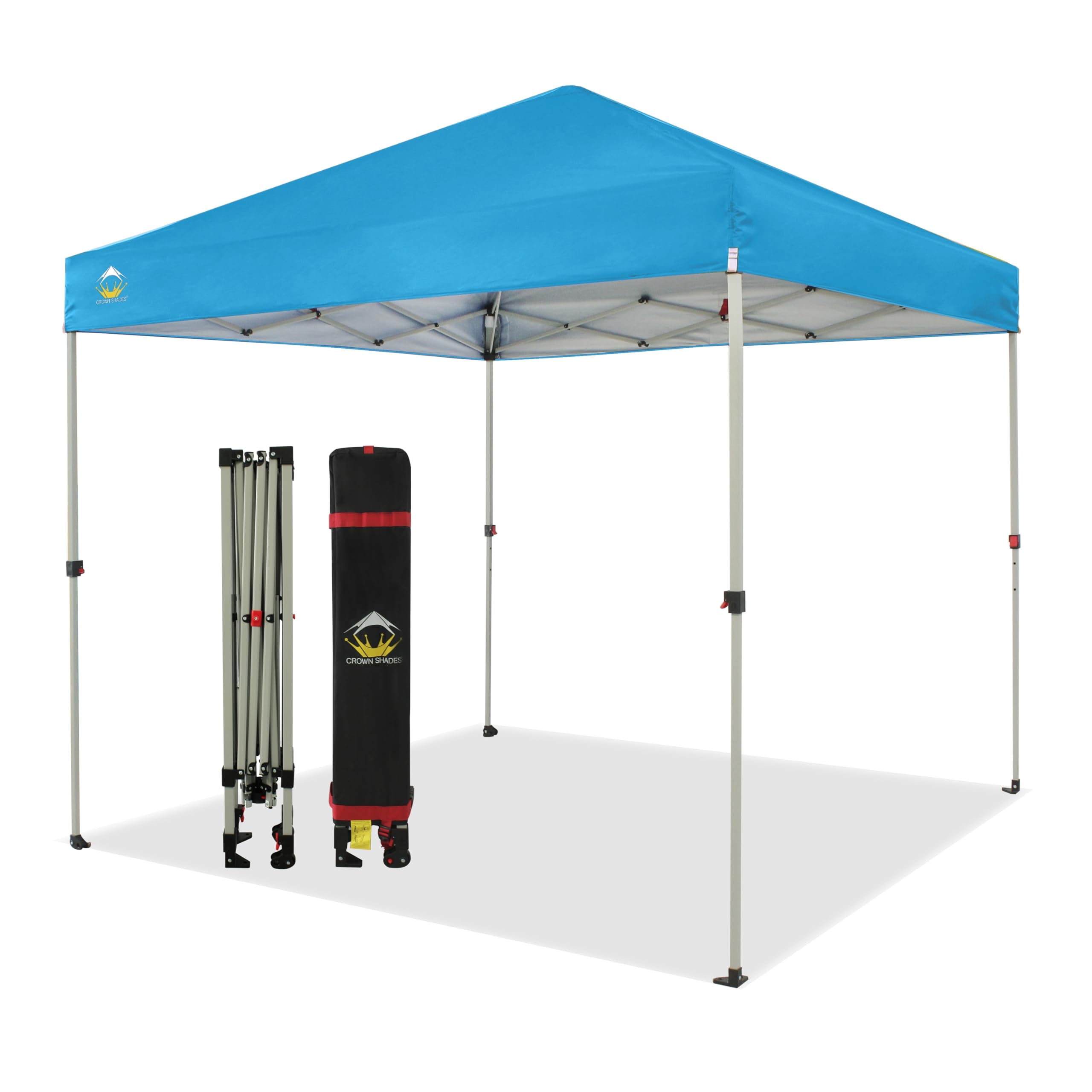 CROWN SHADES 8x8 Pop Up Canopy with One Push Setup Easy Outdoor Sun ...
