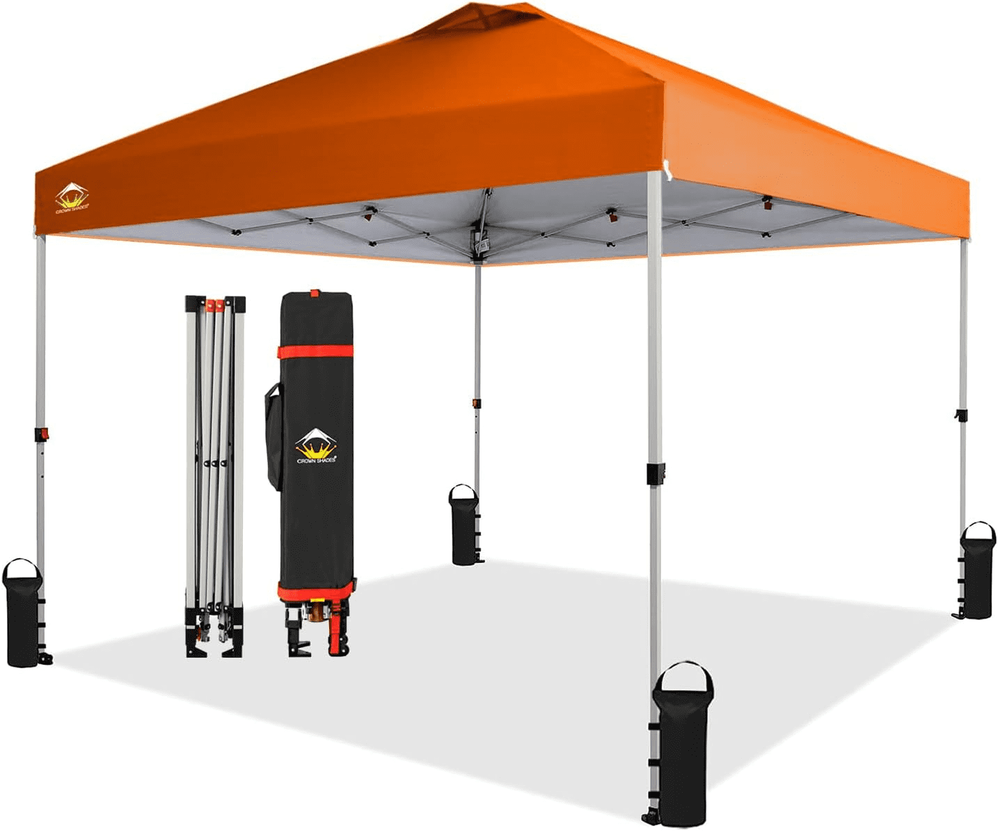 CROWN SHADES Canopy Tent, 10 x 10 Foot Portable Pop Up Outdoor Shelter ...