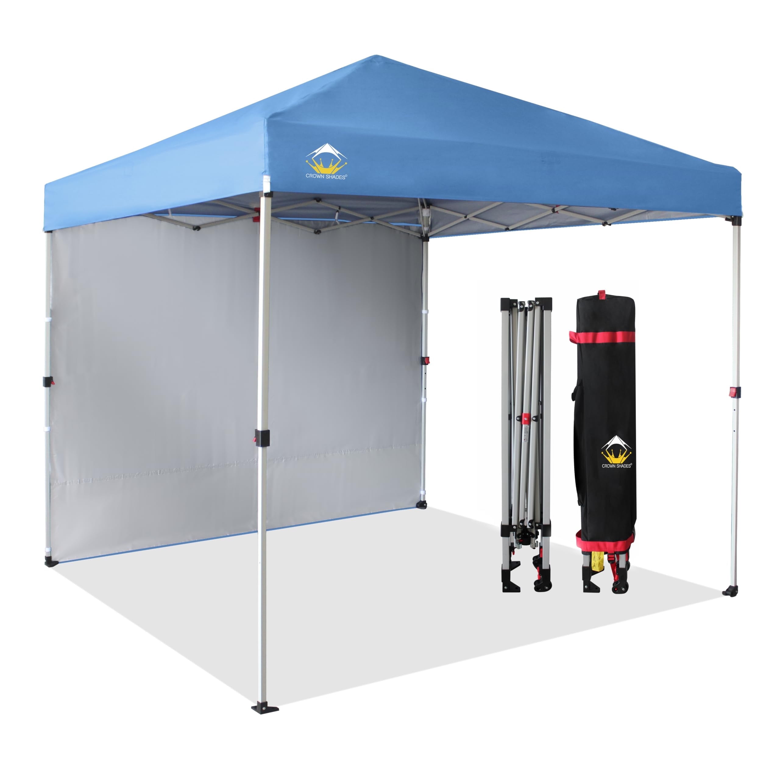 CROWN SHADES Canopy Tent, 8 x 8 Foot Portable Pop Up Outdoor Shelter ...