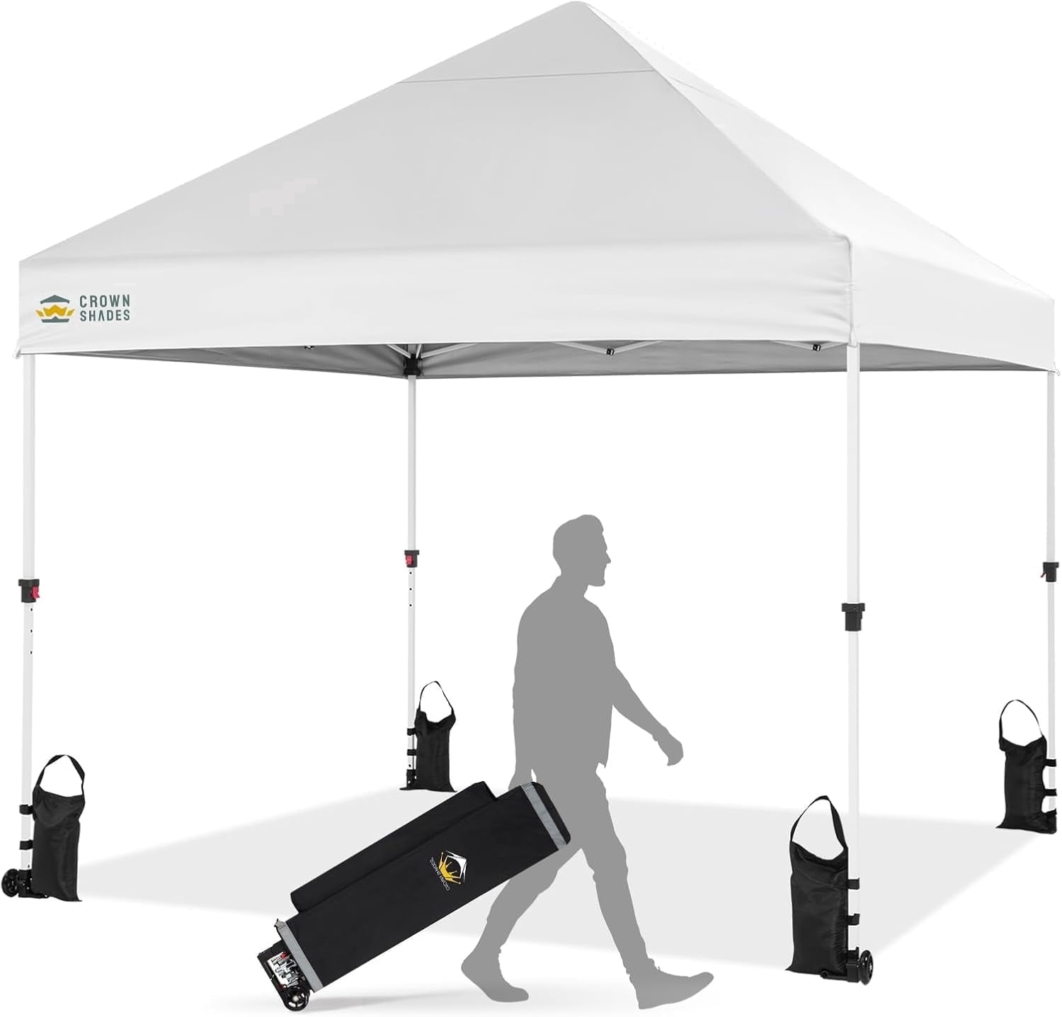 CROWN SHADES Pop Up Canopy Tent 8x8 Commercial Canopy Tent Patented ...