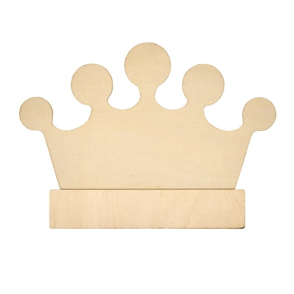 Hello Hobby 7" Wood Shape, Crown - Walmart.com