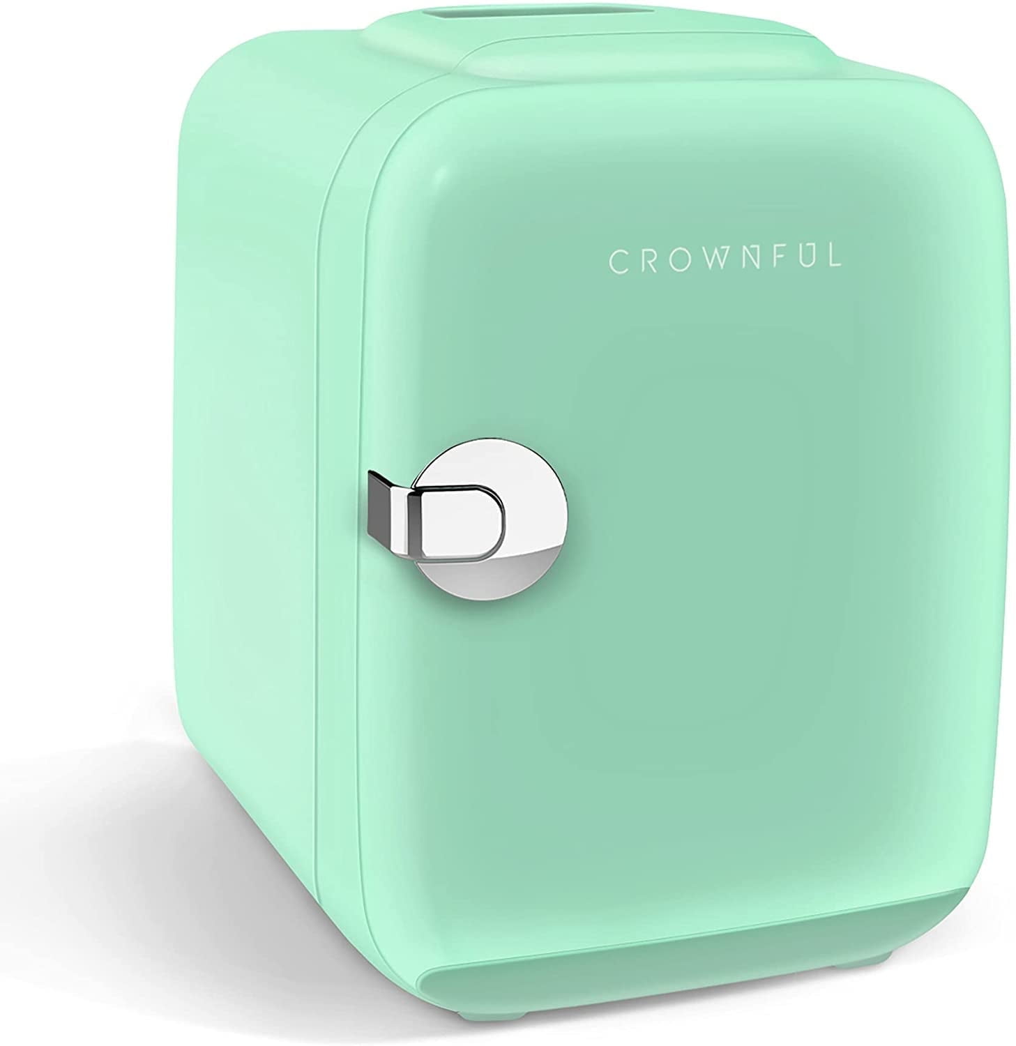 CROWNFUL 4L Portable Mini Fridge, Electric Beverage Cooler and Warmer ...