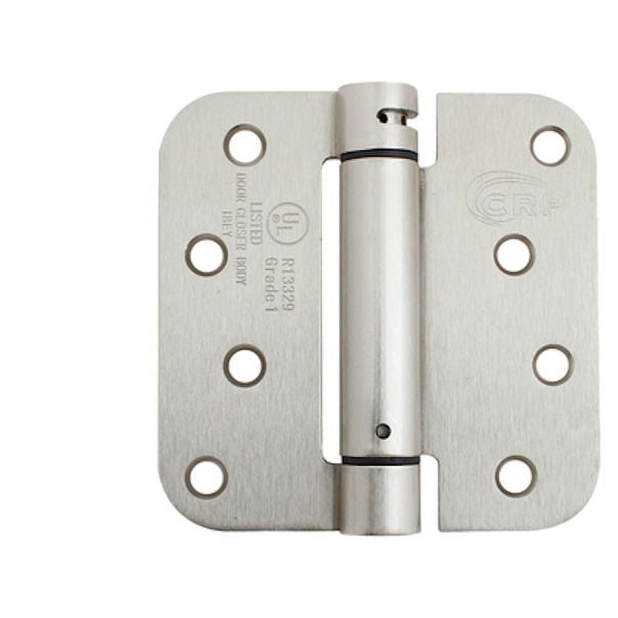 CRP (Pack of 24) 4 in.Full Mortise Round Corner Spring Hinge in Satin ...