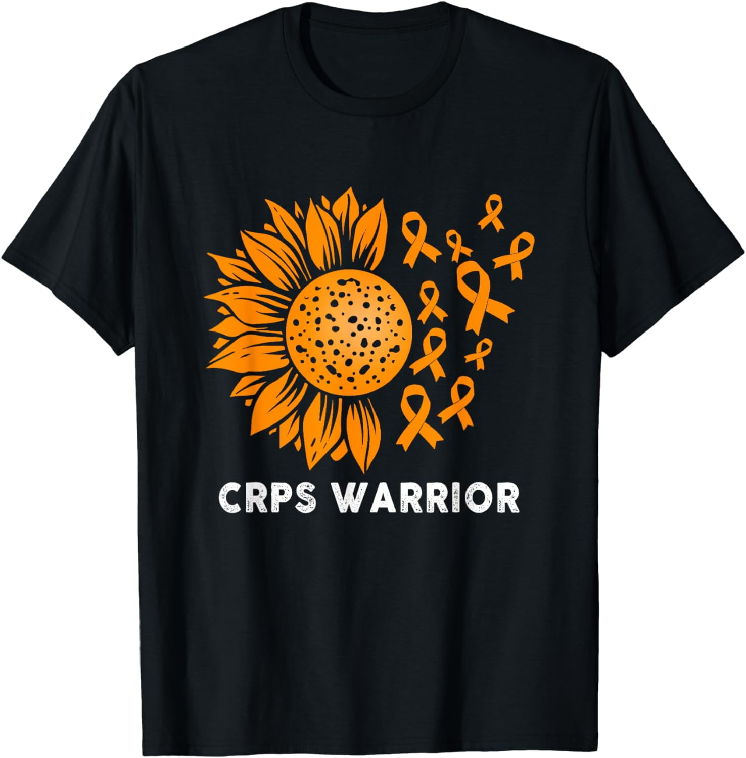 CRPS Awareness sunflower with Orange Ribbons T-Shirt - Walmart.com