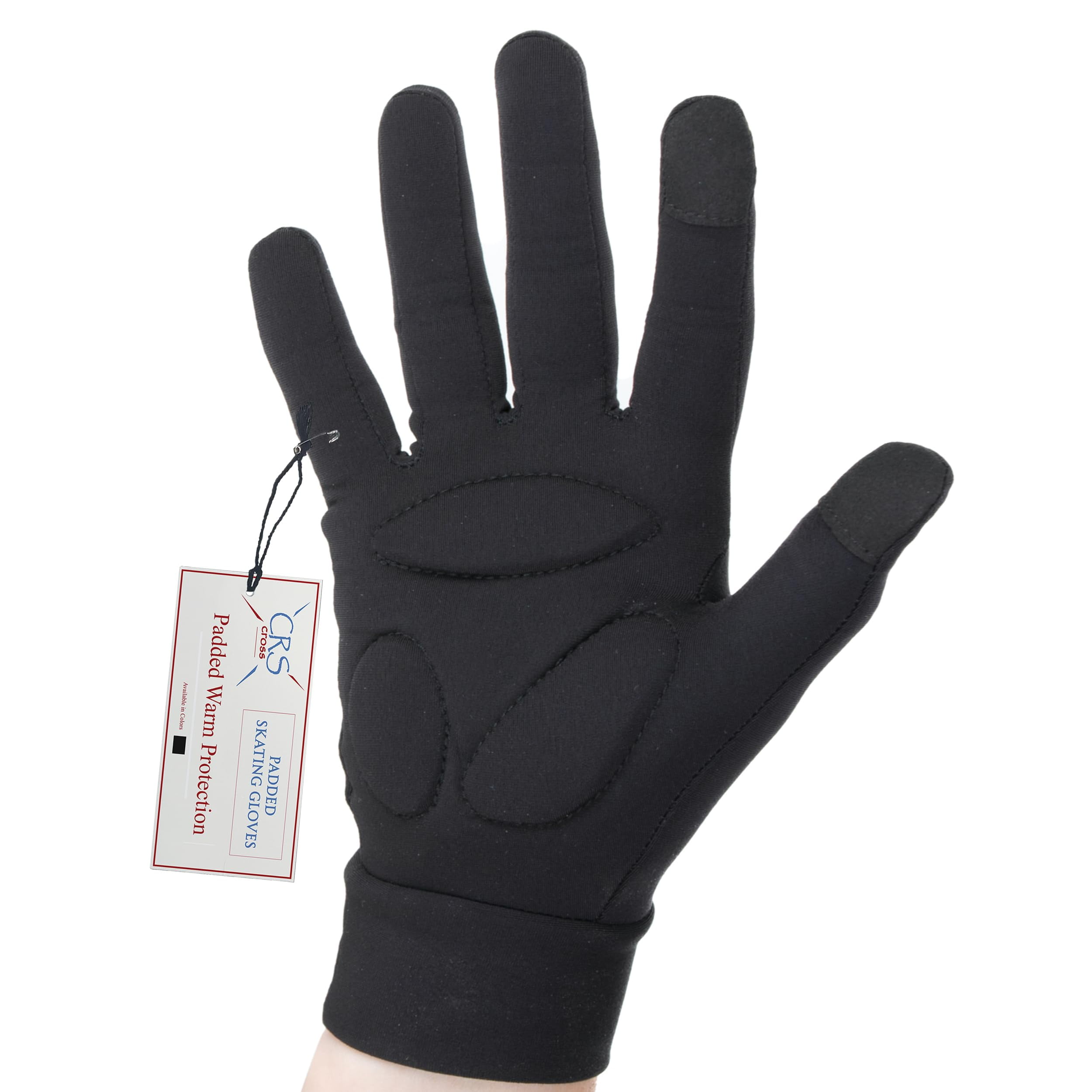 CRS Cross Padded Ice Skating Gloves - Warm Padded Protection for ...
