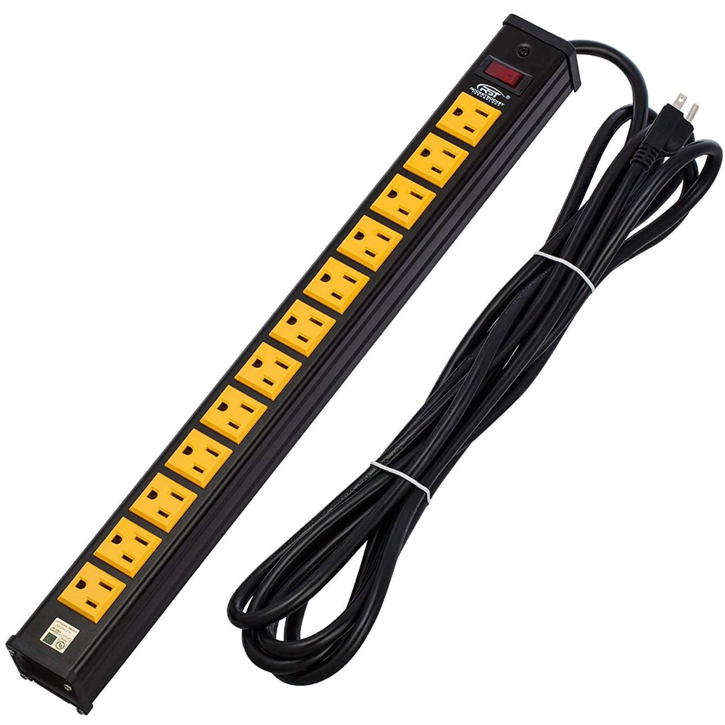 CRST 1875W Heavy Duty Metal Power Strip with 12 Multiple Electric ...