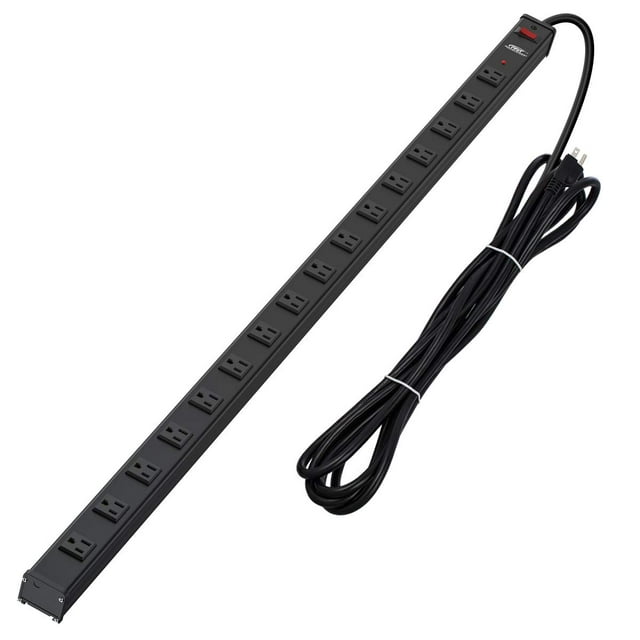 CRST Metal Heavy Duty Surge Protector, Wide Spaced 16 Outlets Power ...