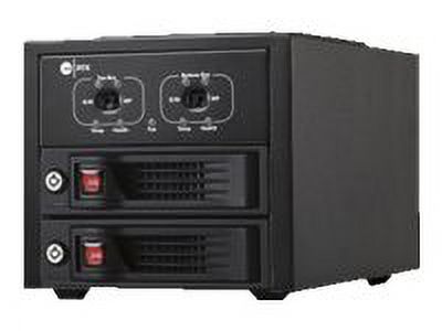 CRU RTX 220-3QJp - Hard drive array - 2 bays (SATA-300) - FireWire 800 ...