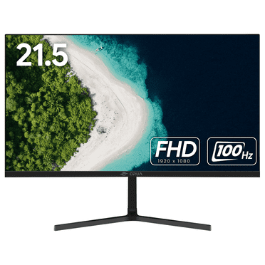 onn. 22" FHD 1080p 60hz Monitor with HDMI Cable, Black, VESA-Compatible ...