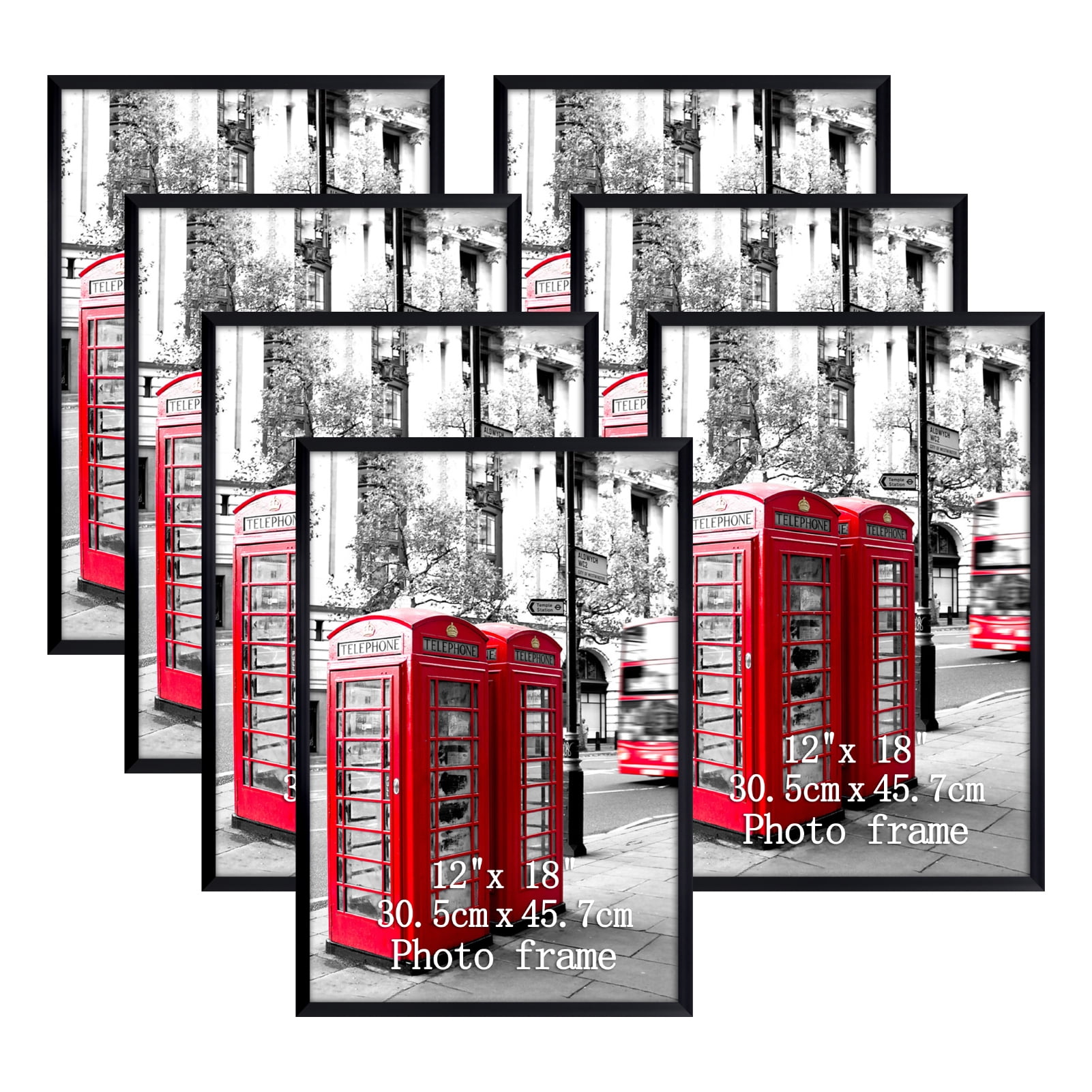 CRUGLA 12x18 Picture Frames, Poster Frame Set for 12 x 18 Photograph ...