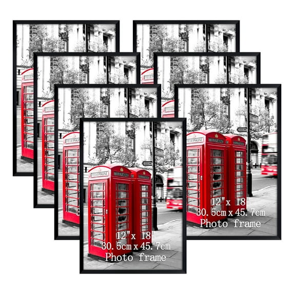 CRUGLA 12x18 Picture Frames, Poster Frame Set for 12 x 18 Photograph ...