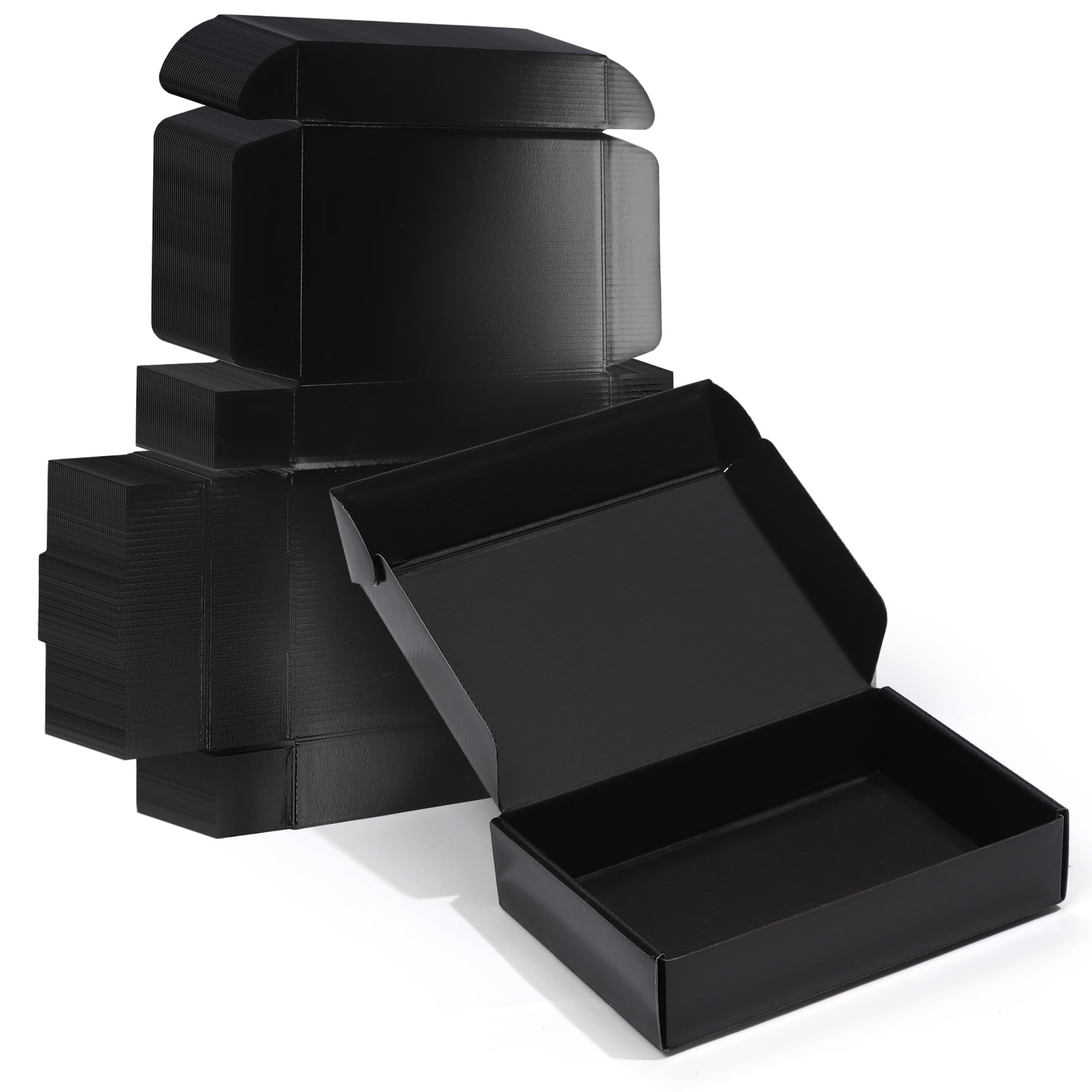 CRUGLA 20 Pack 9x6x2 Black Shipping Boxes for Small Business ...