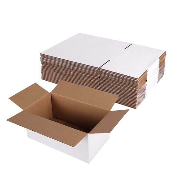 CRUGLA9x5x4 Shipping Boxes Set of 25, Small White Cardboard Mailer Box ...
