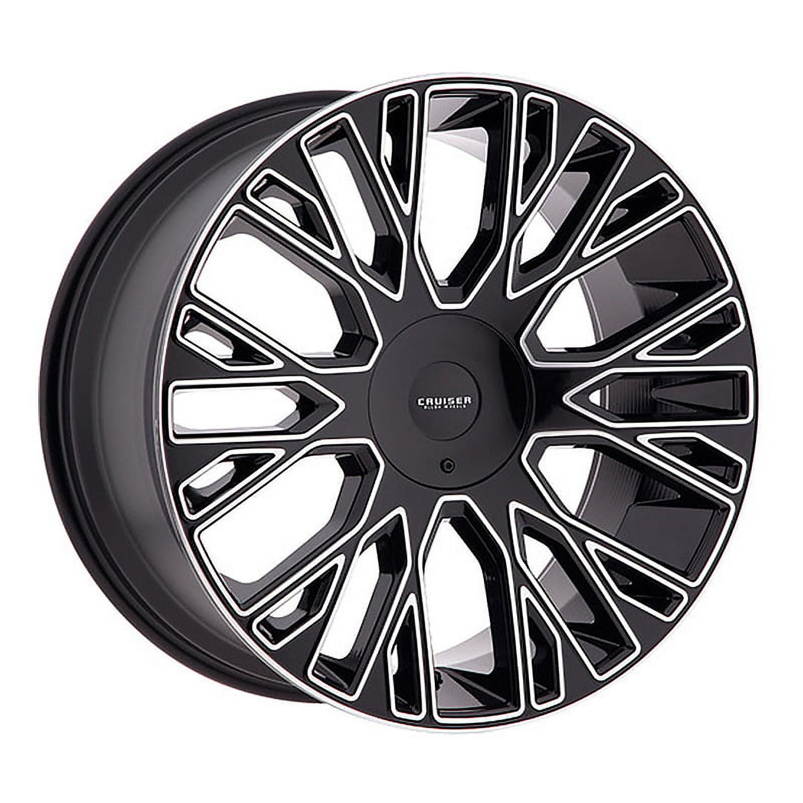 CRUISER ALLOY 923mb raucous 24x9.5 +25et 108.00mm gloss black mirror ...