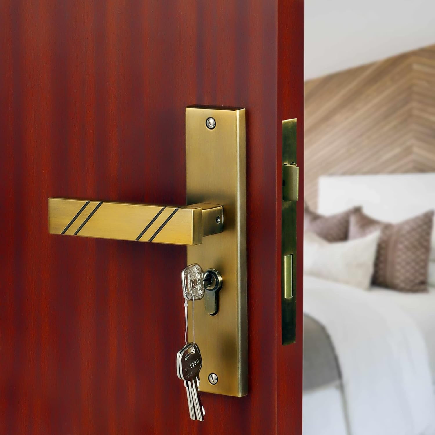 CRUST Heavy Duty Mortise Door Lock Set for Main Door Door Handle Lock ...