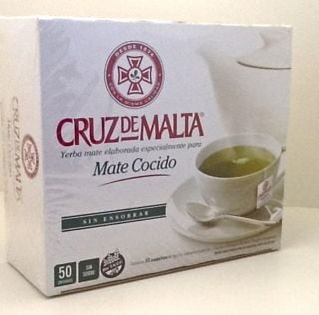 CRUZ MALTA YERBA MATE TEA 50 TEABAGS-50 SAQUITOS - Walmart.com