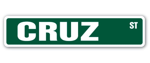 CRUZ Street Sign Childrens Name Room Sign | Indoor/Outdoor | 36" Wide ...
