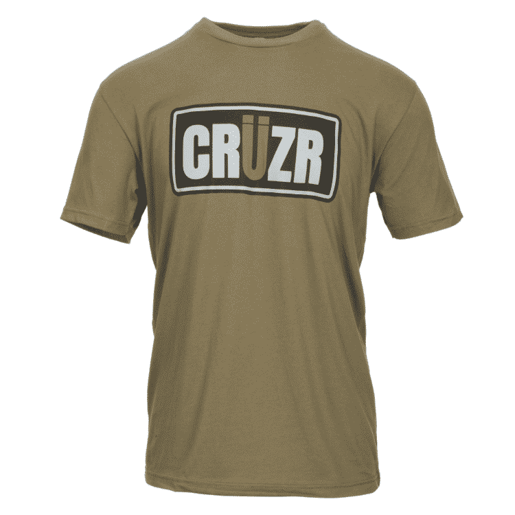 CRUZR Logo Tee Shirt – Olive Drab Green, 100% Cotton, Premium Next ...