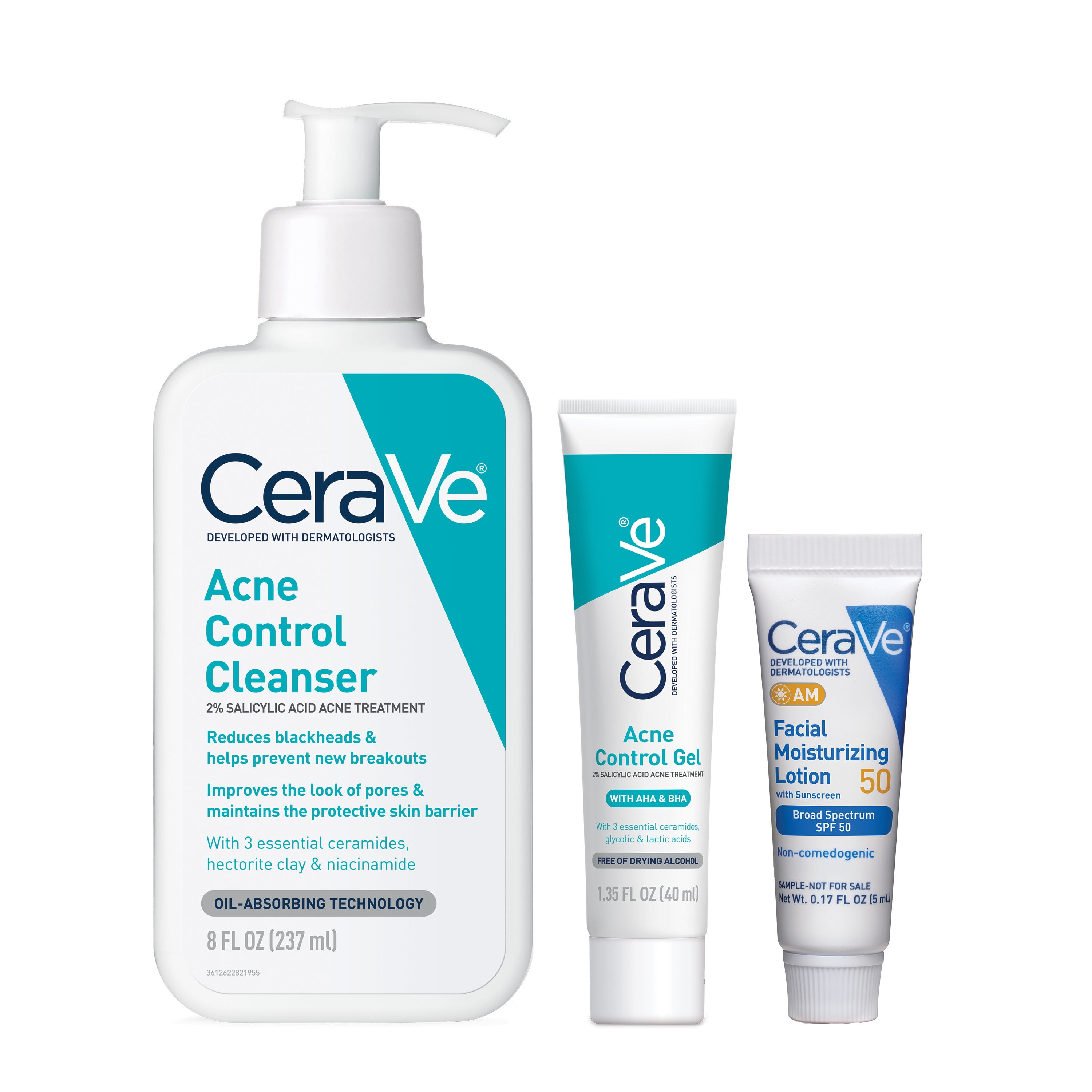CeraVe Acne Essentials Skincare Kit, 3 Piece Set - Walmart.com