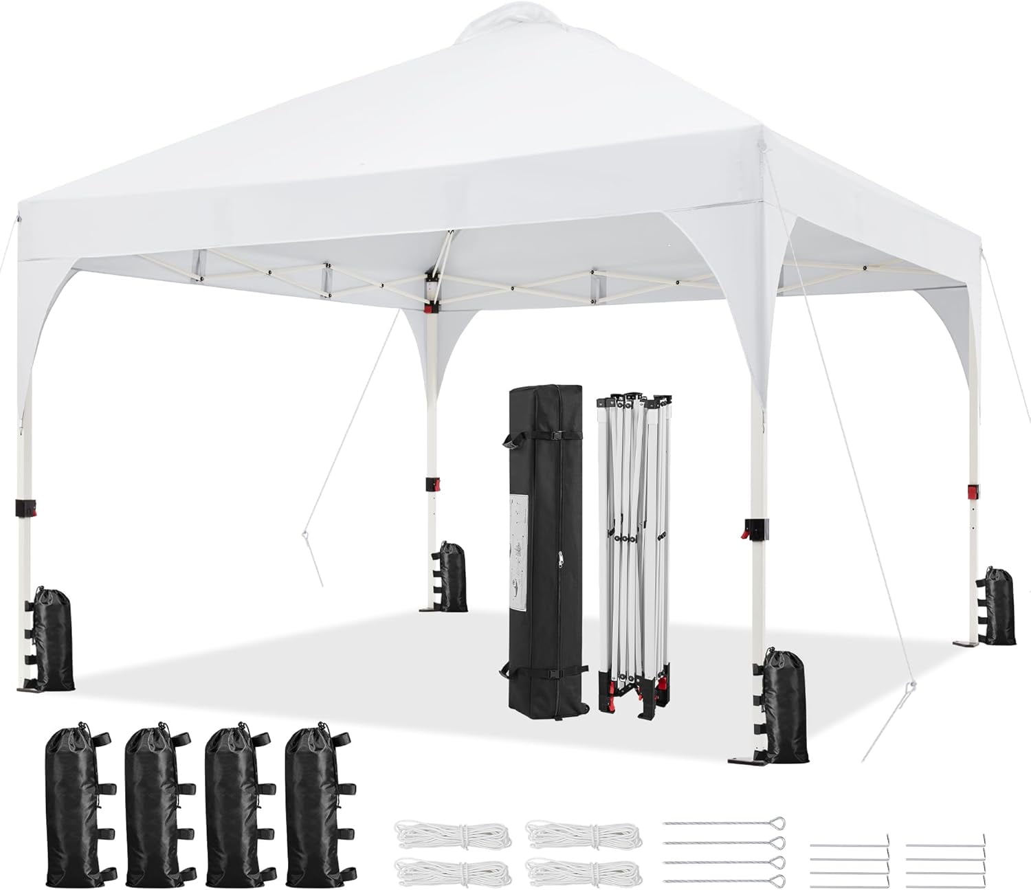 CRXX 12x12 Pop Up Canopy Tent with Vent, Easy Set Up Tent, Instant Sun ...