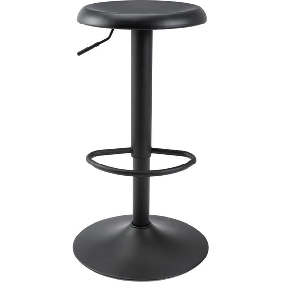 Brage Living Adjustable Bar Stool, Swivel Round Metal Airlift Barstool ...