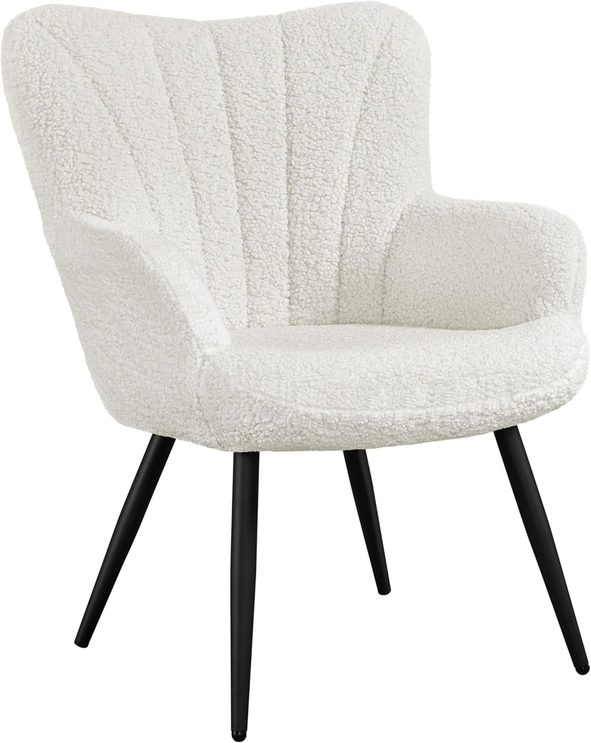 CRXX Boucle Accent Chair, Modern Fuzzy Sherpa Armchair, Fuzzy Sherpa ...