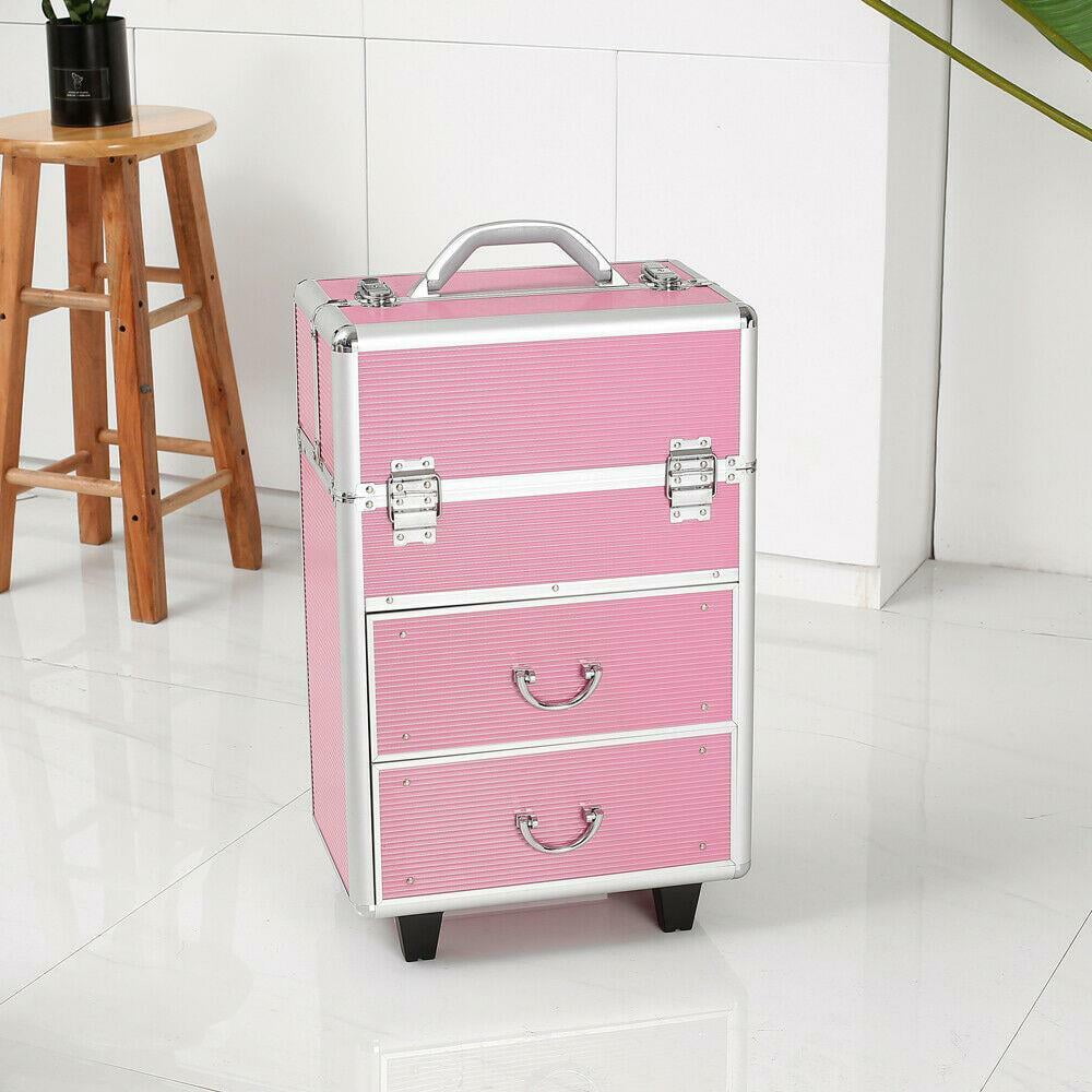 CRXX Rolling Extendable Makeup Case Cosmetic Train Box Trolley Large ...