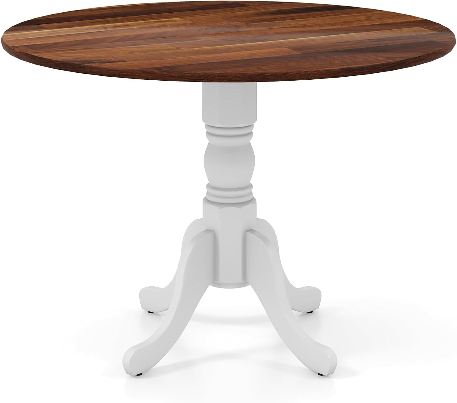CRYBVYUBN Round Dining Table for 4 40 Inch Farmhouse Round Kitchen ...