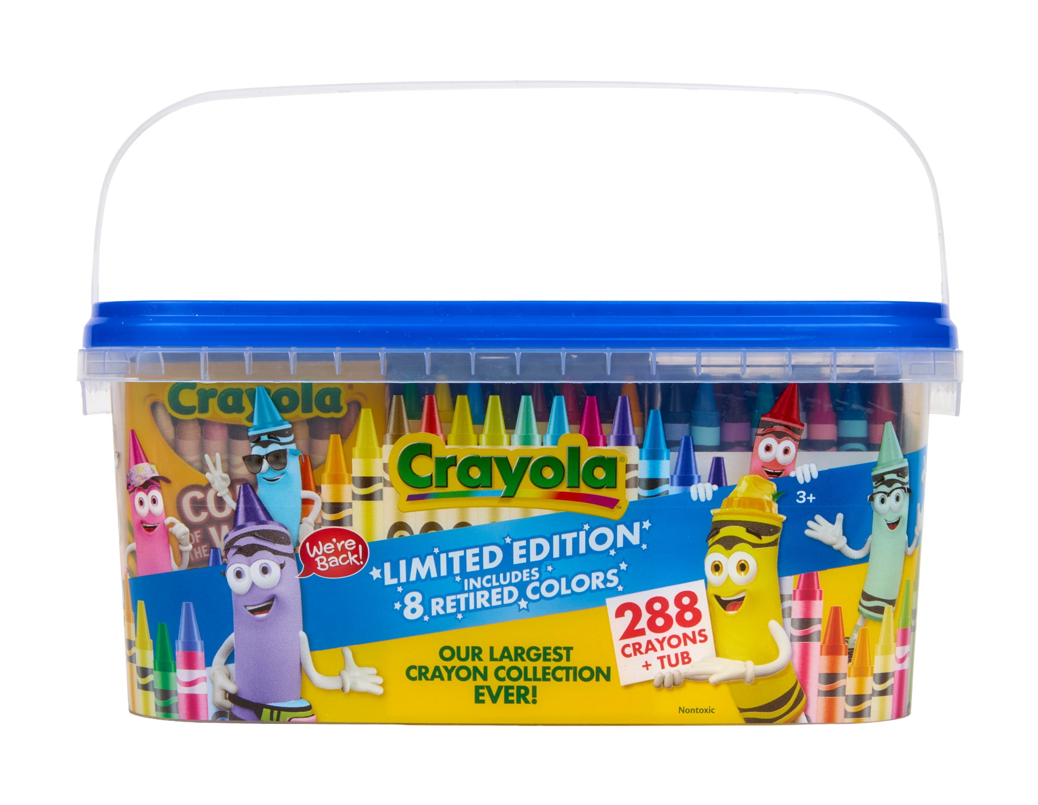 Crayola 288 Vibrant Crayons Limited Edition Bulk Set with 8 Special ...