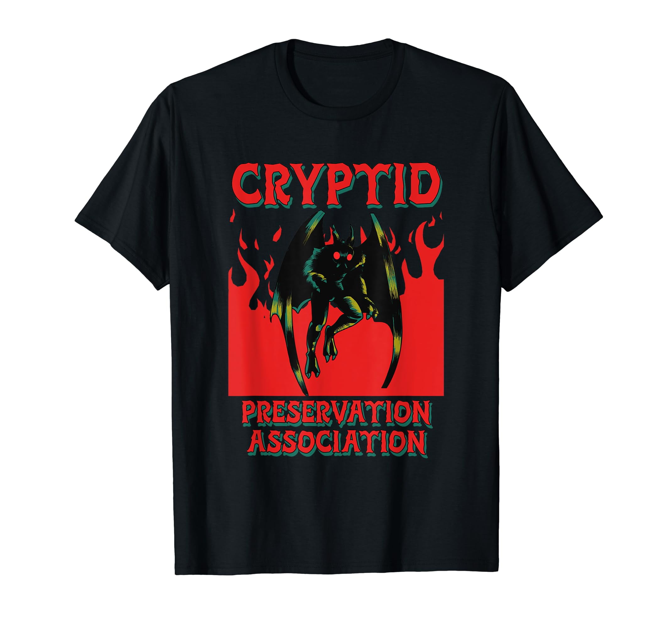 CRYPTID PRESERVATION ASSOCIATION MOTHMAN Cryptozoology T-Shirt ...