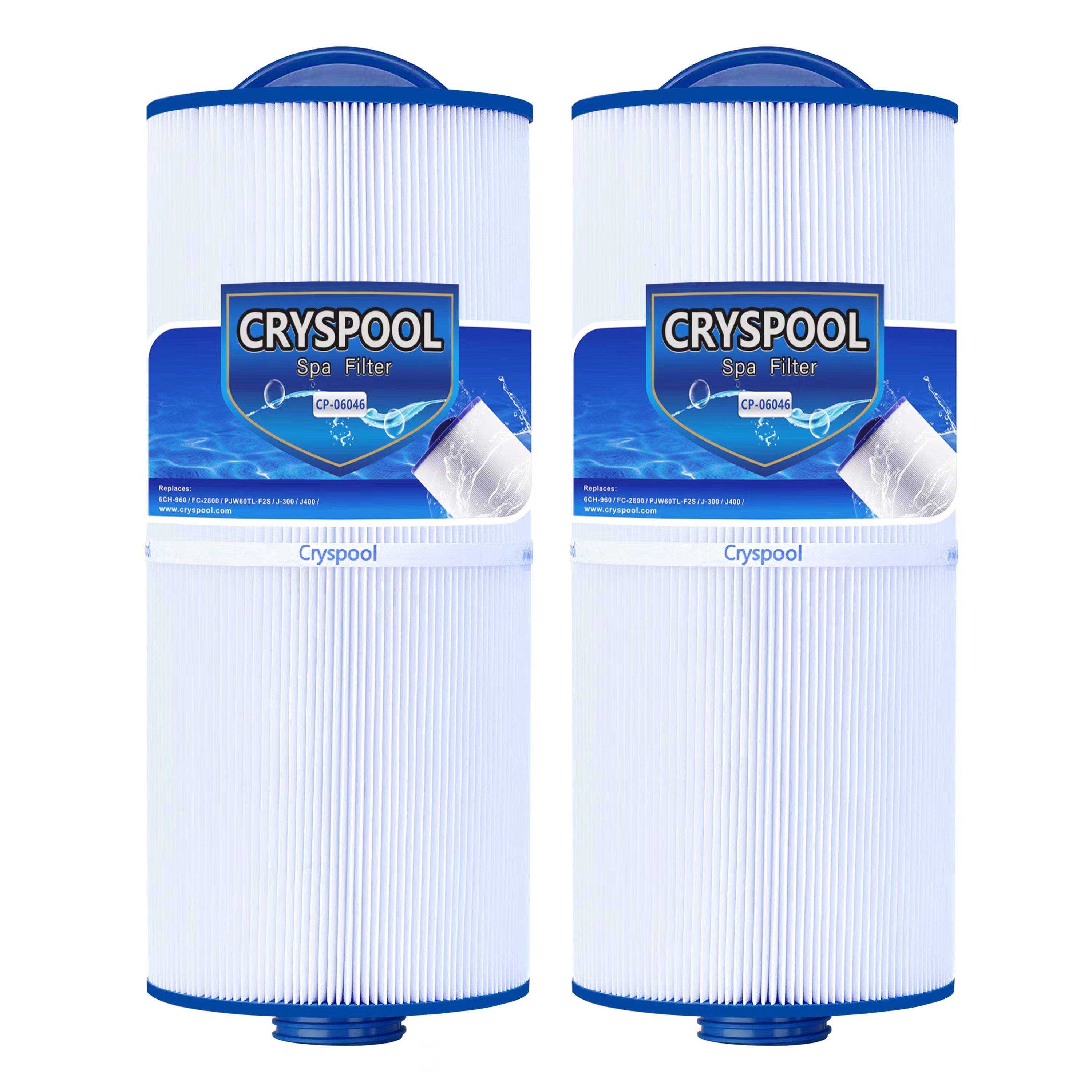 CRYSPOOL Hot Tub Cartridge Replacement, Spa Filter Compatible with ...