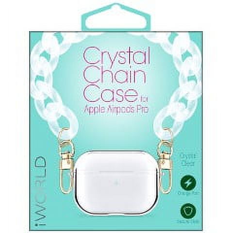 CRYSTAL CHAIN AIRPOD CASE- WHITE - Walmart.com