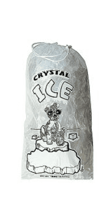 CRYSTAL ICE BAG 8lb With DRAWSTRING ( 500 in a Pack ) - Walmart.com