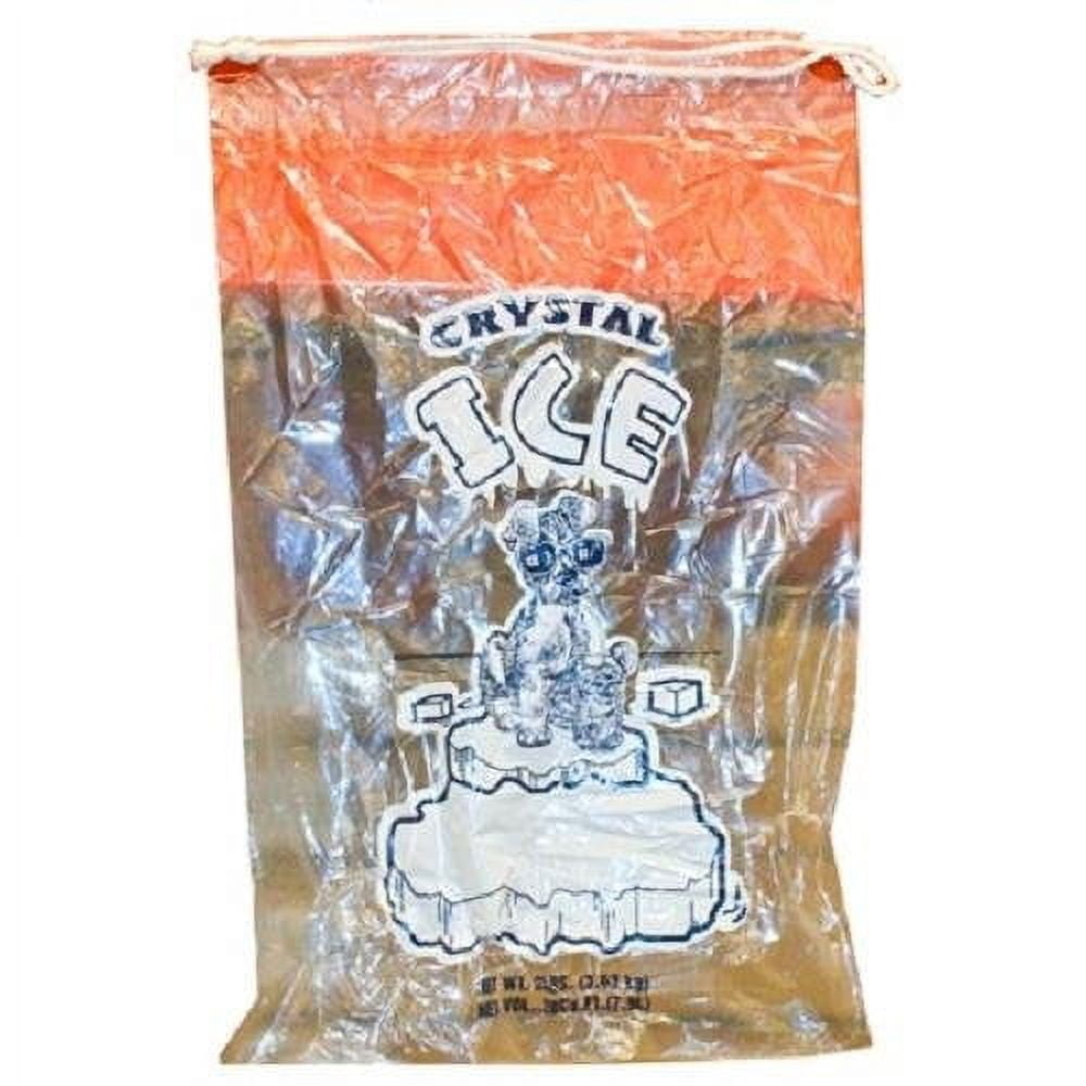CRYSTAL ICE BAG 8lb With DRAWSTRING ( 500 in a Pack ) - Walmart.com