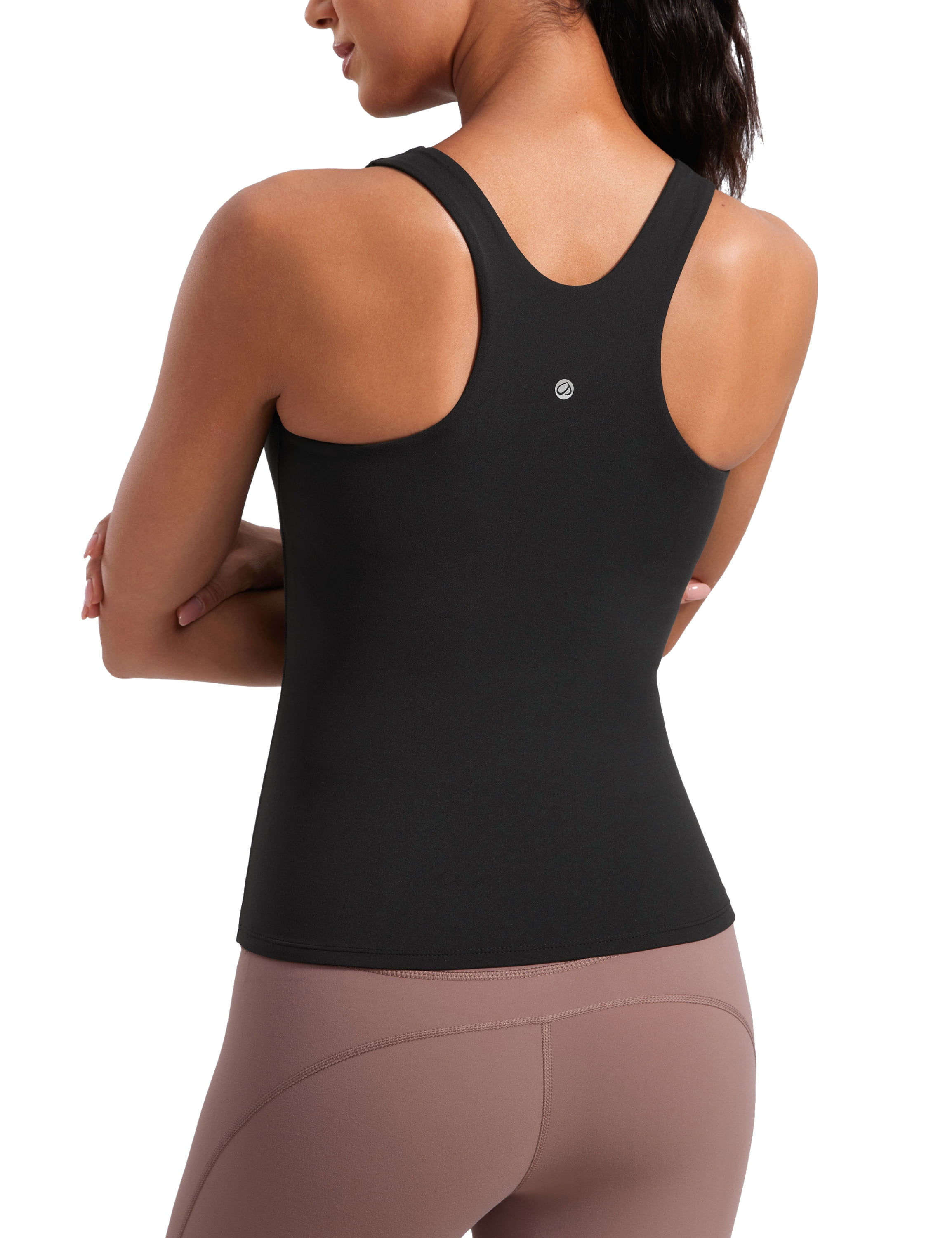 CRZ YOGA Butterluxe Womens Racerback Workout Tank TopPadded Yoga Athletic Camisole - Walmart.com