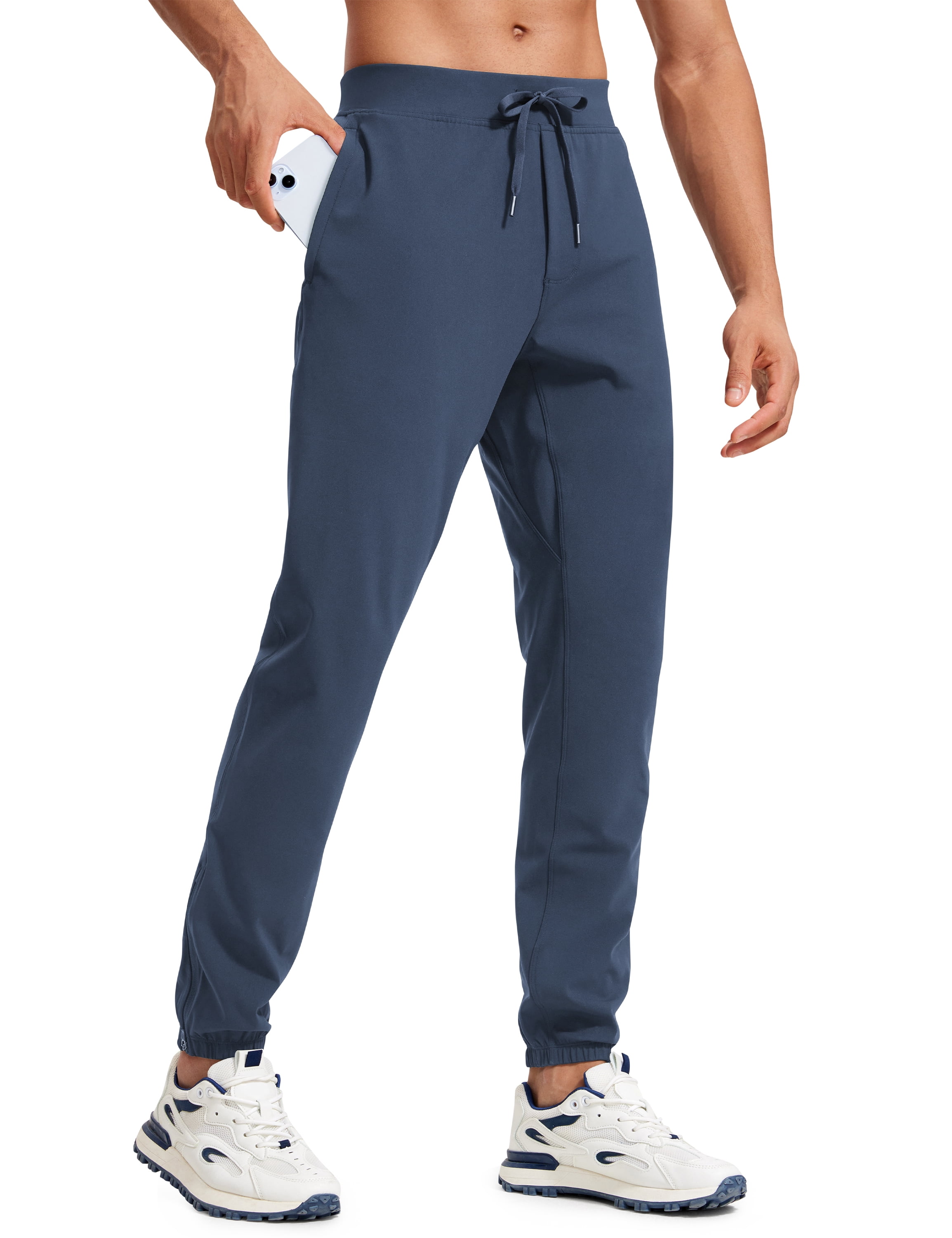 CRZ YOGA Mens 4-Way Stretch Golf Joggers with Pockets 30 Inches Workout ...