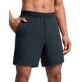 CRZ YOGA Men's Linerless Split Training Shorts 7" Lightweight Quick Dry ...