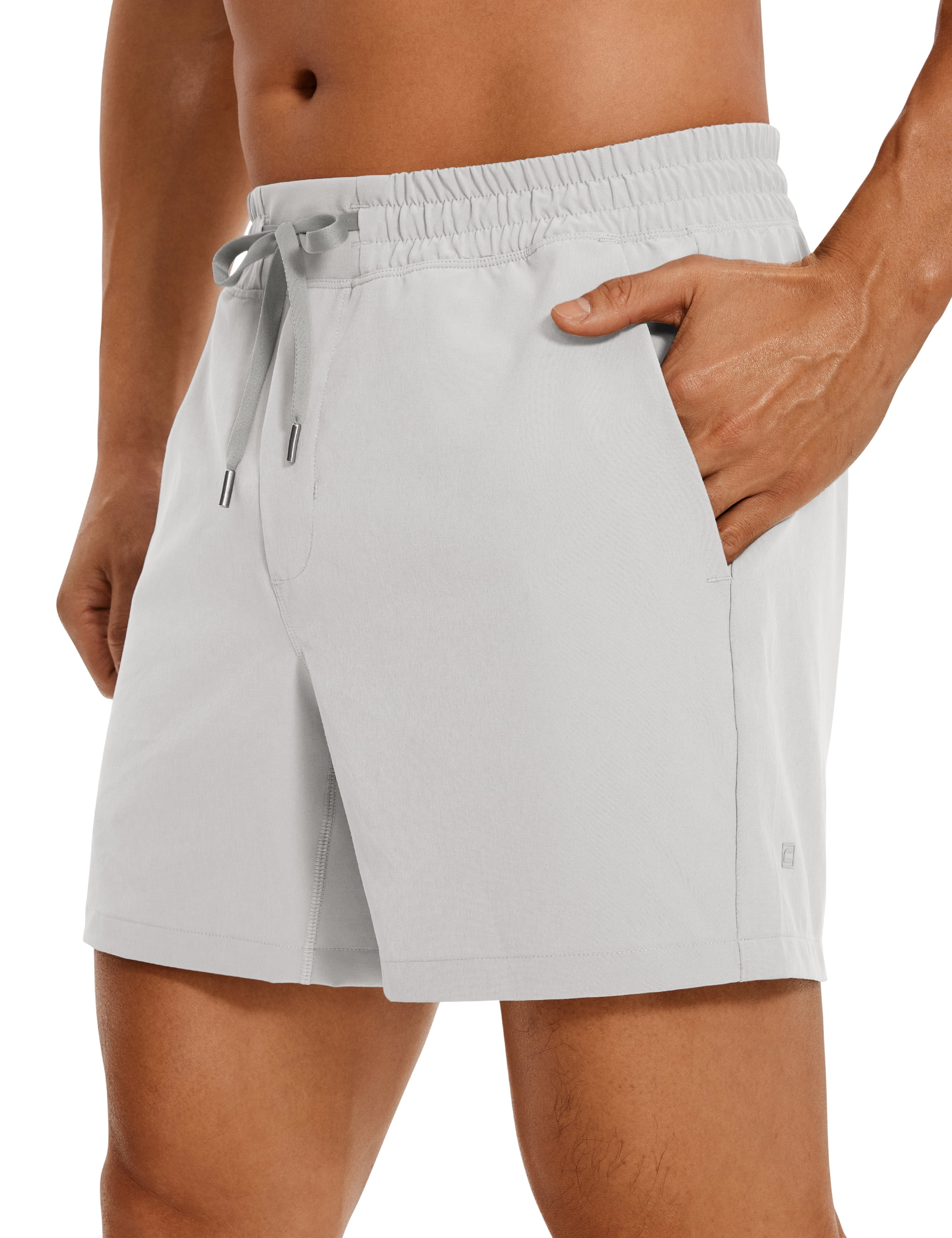 CRZ YOGA Men's Linerless Workout Shorts 5'' Lightweight Quick Dry for ...
