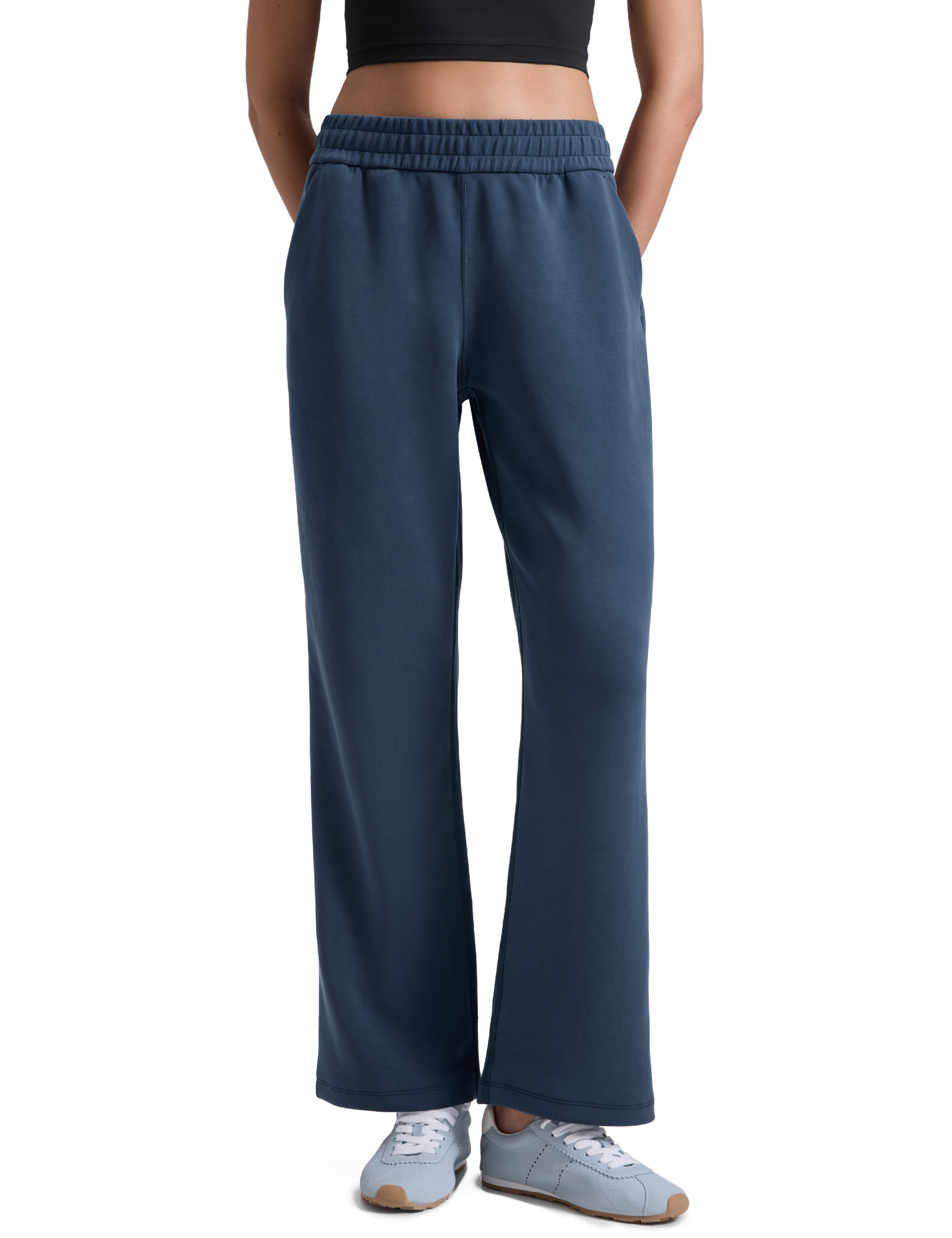 CRZ YOGA SoftAura Wide Leg Sweatpants Women 31 Inches Modal High ...