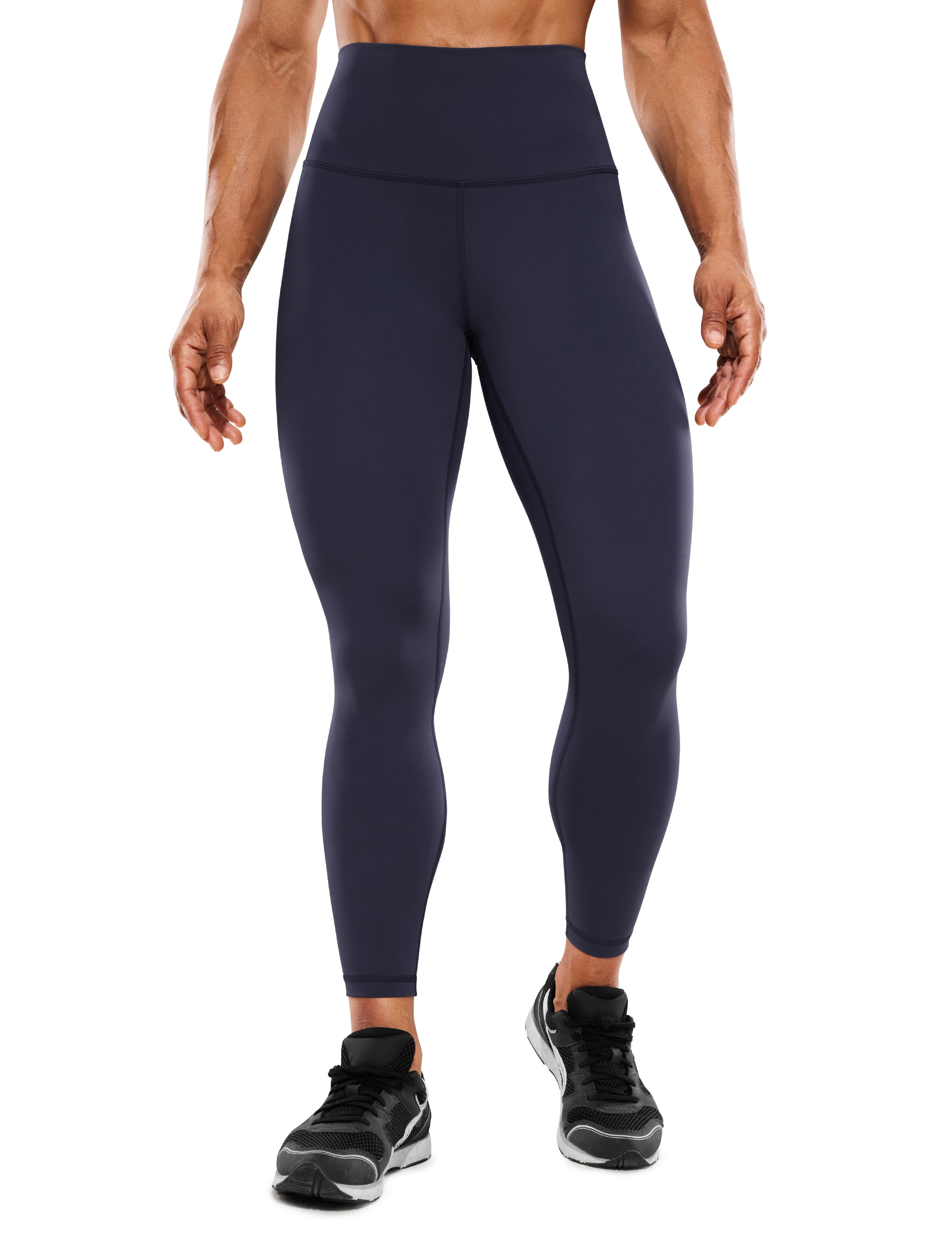 CRZ YOGA Women's Hugged Feeling Compression Leggings 25 Inches Thick ...