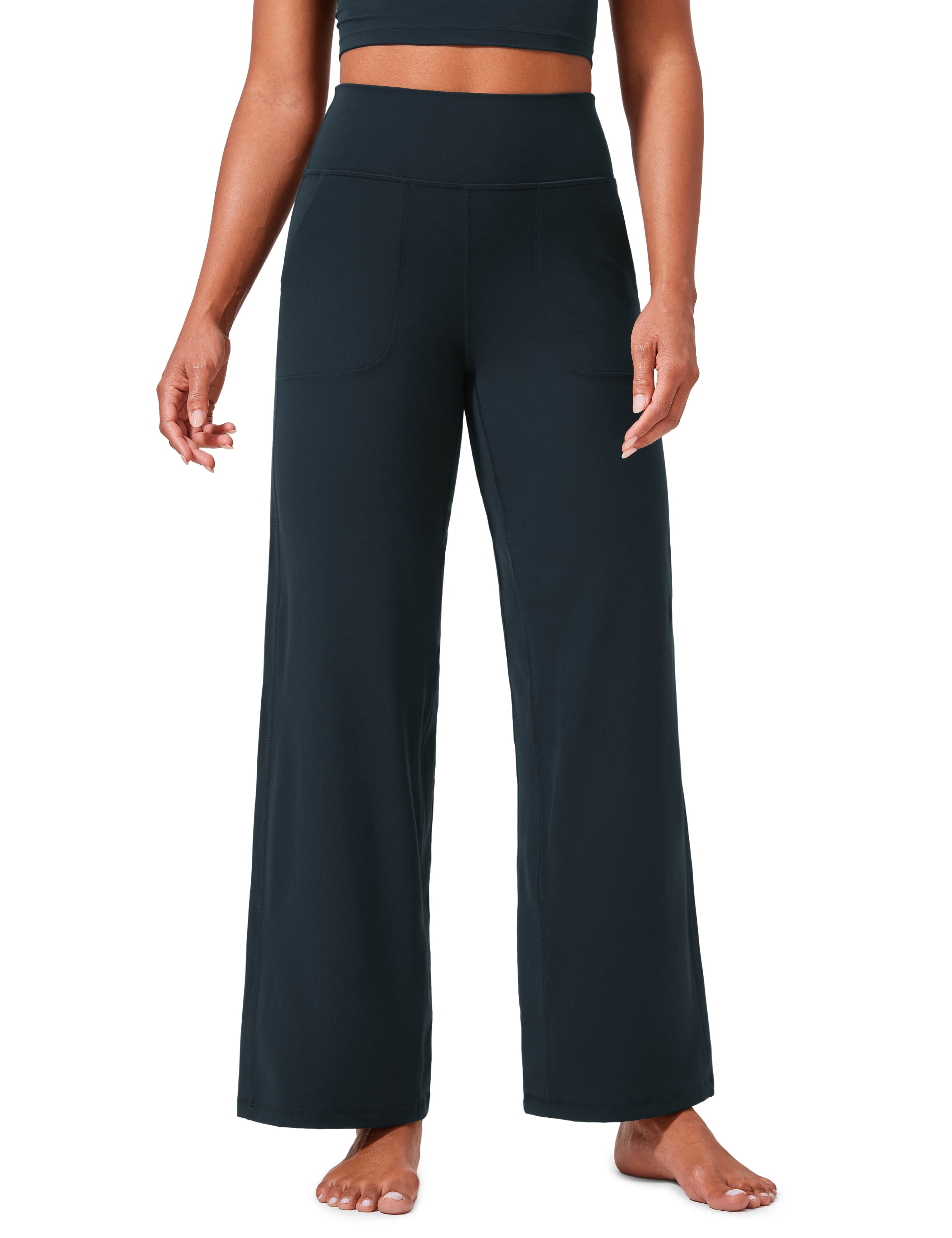 CRZ YOGA Womens Butterlift High Waisted Wide Leg Pants with Pockets 29 ...