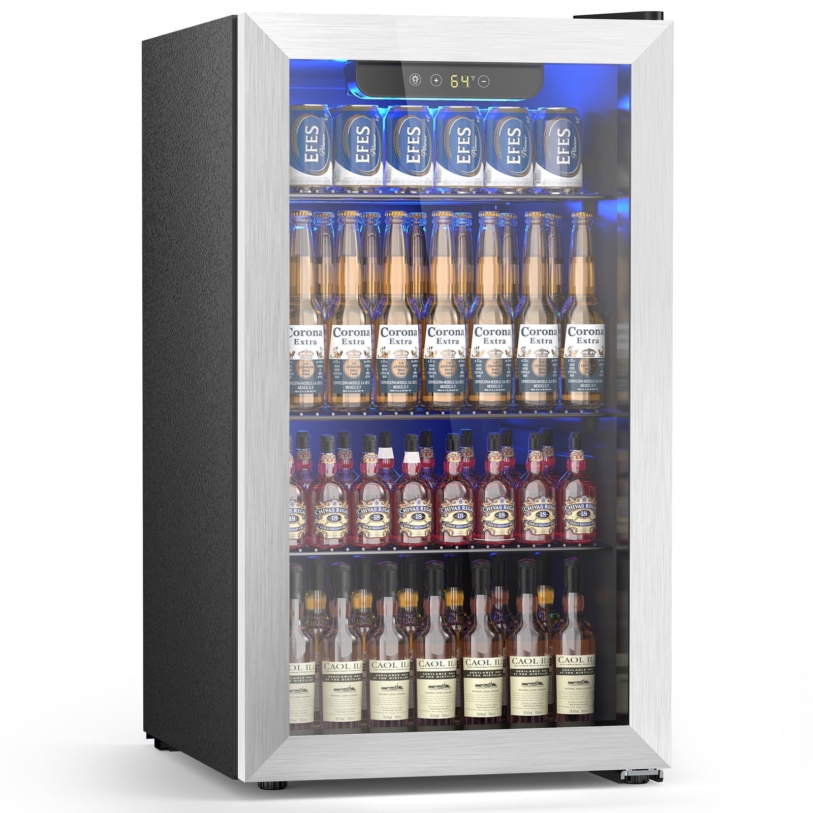 Crzoe 26 Bottle Wine Cooler Refrigerator, Freestanding Wine Fridge for ...